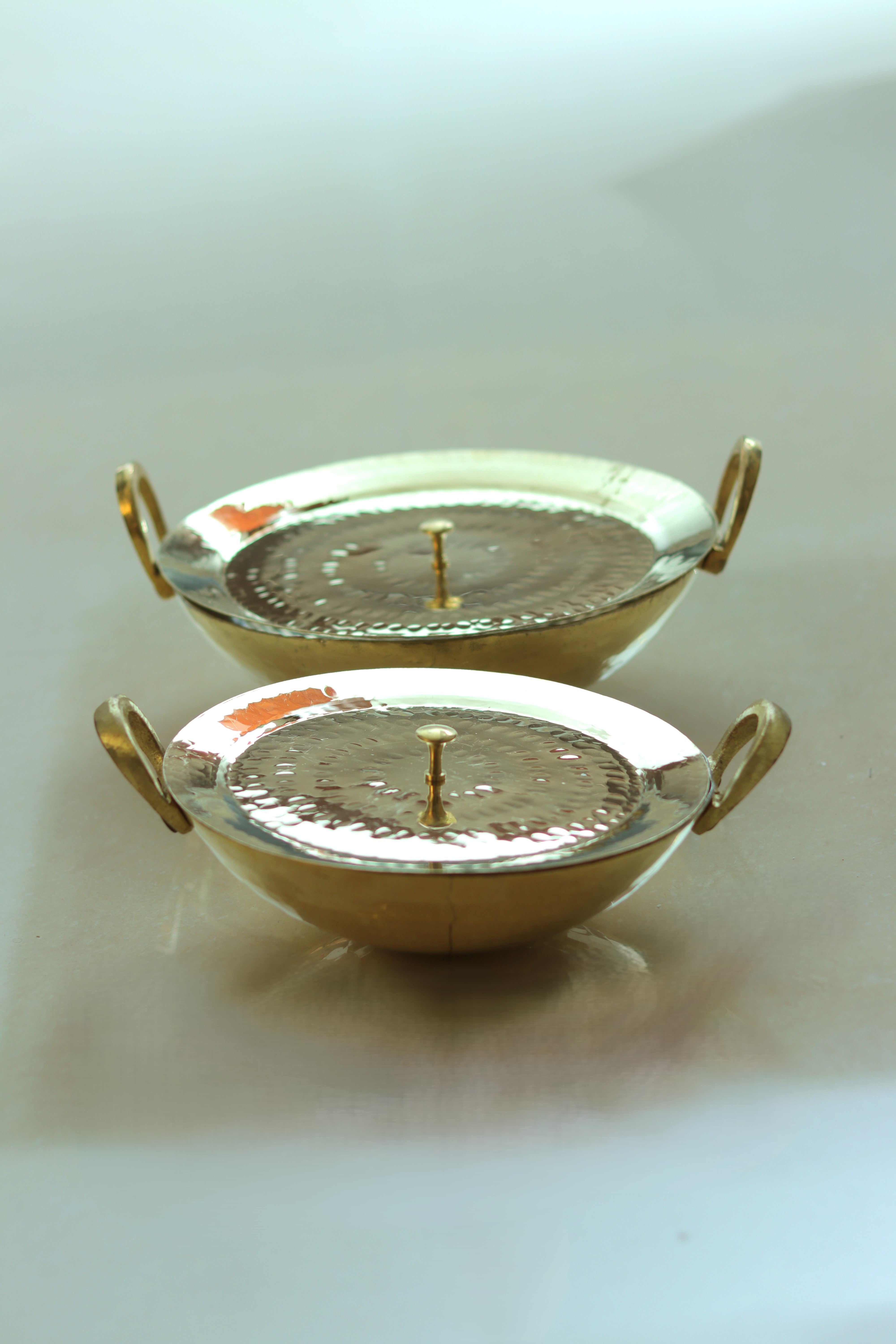 Buy Brass Kadahi | Brass Kadahi with Lid – Indian Bartan