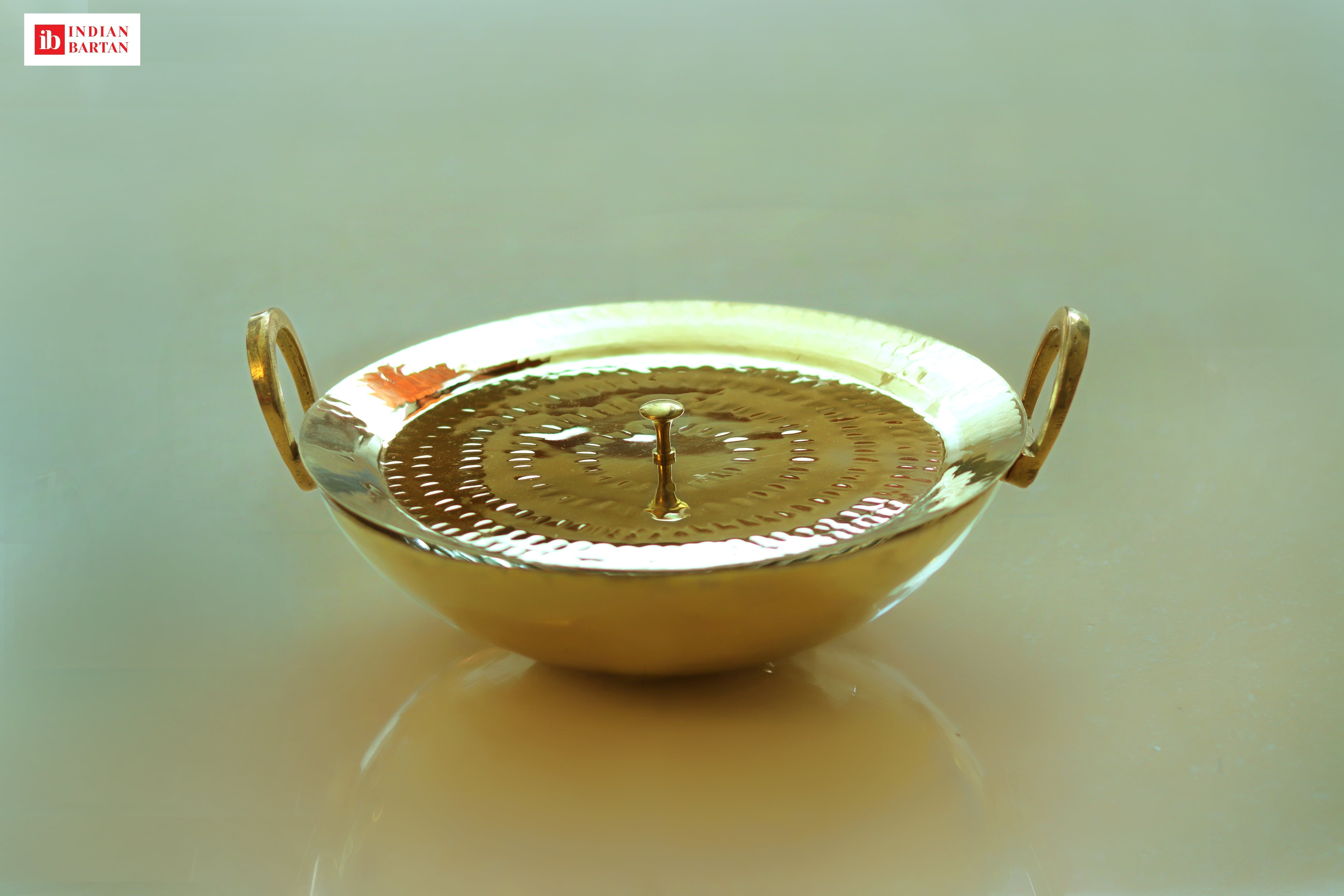 Buy Brass Kadahi | Brass Kadahi with Lid – Indian Bartan