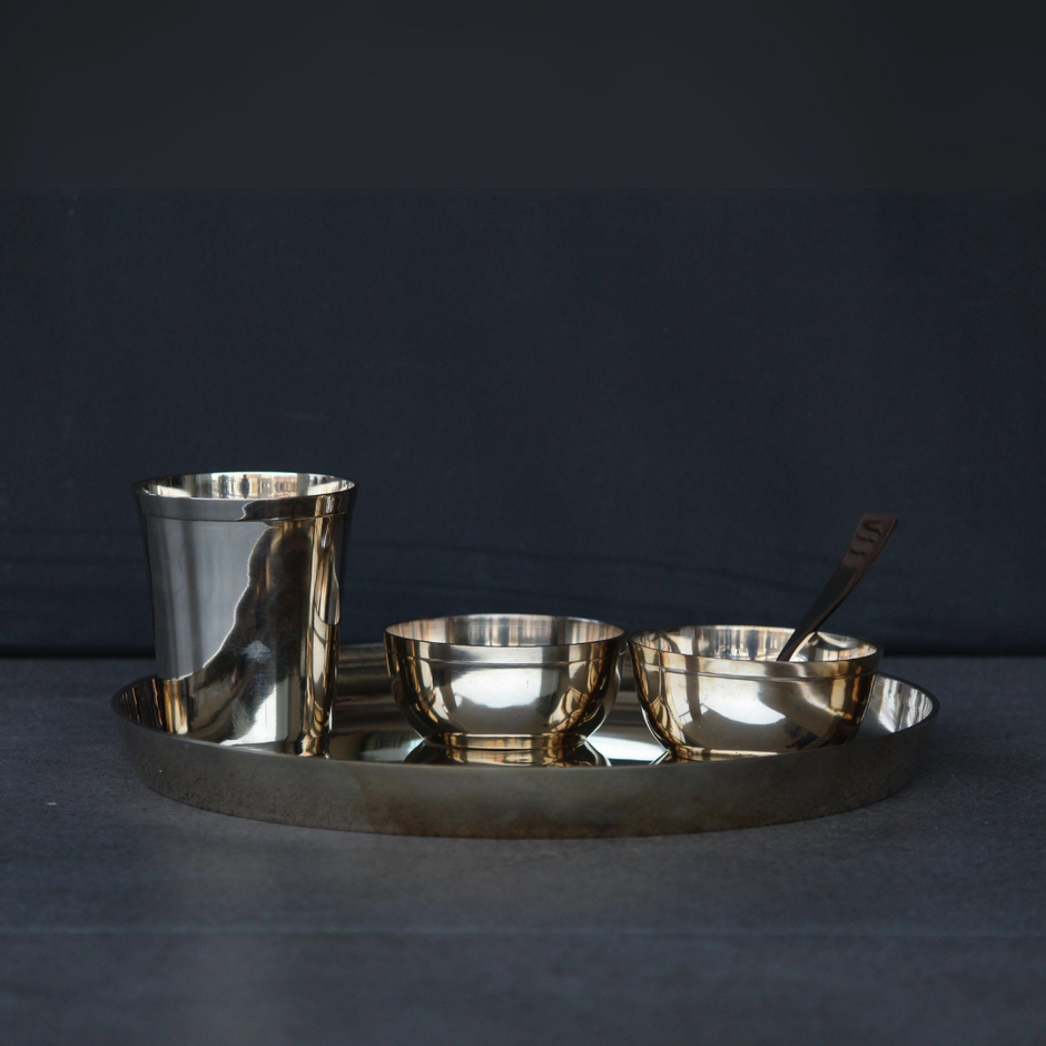 Kansa Thal | Kansa plate | Kansa Utensils | Indian Bartan