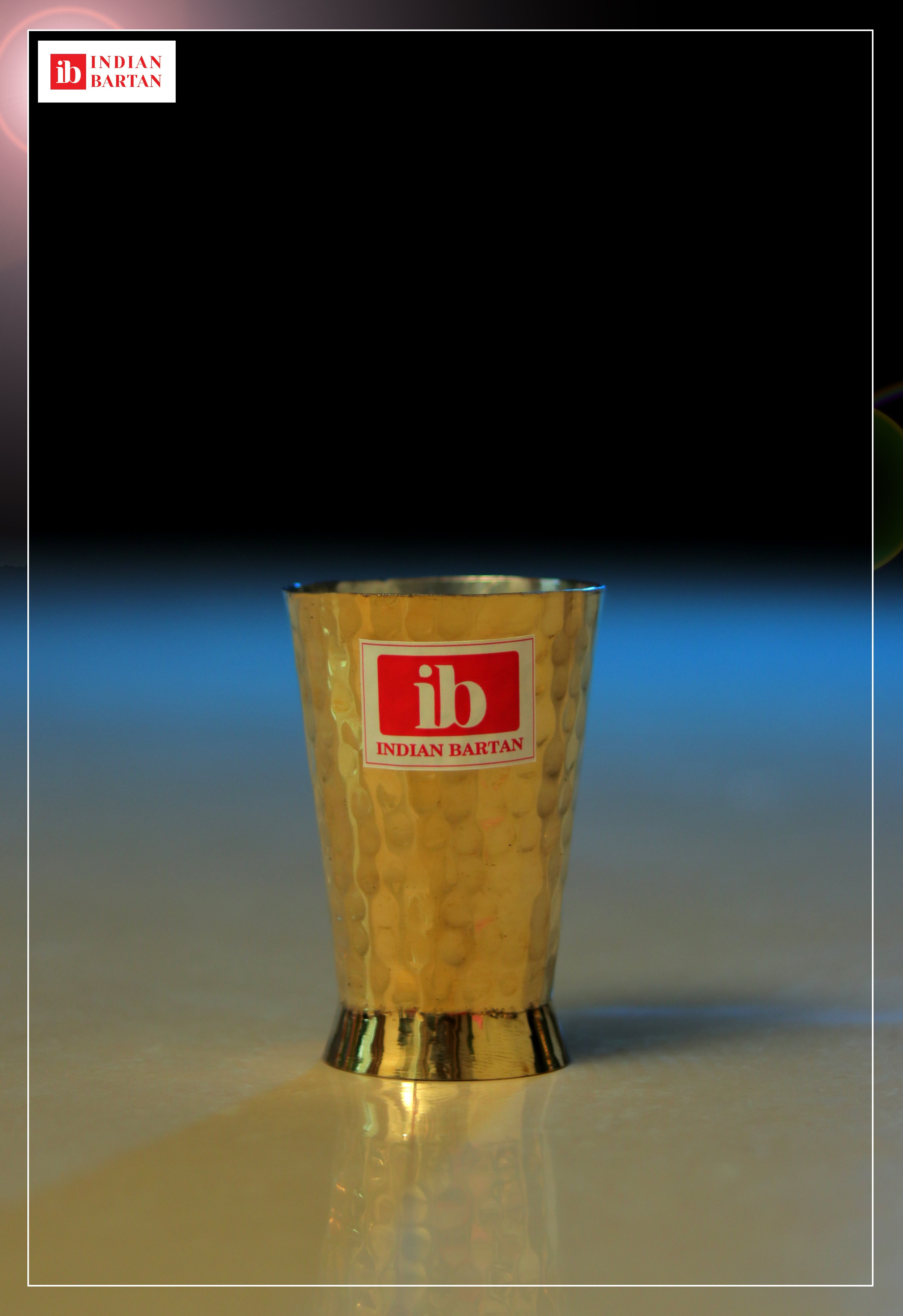 Brass Glass [ Hammered ] – Indian Bartan