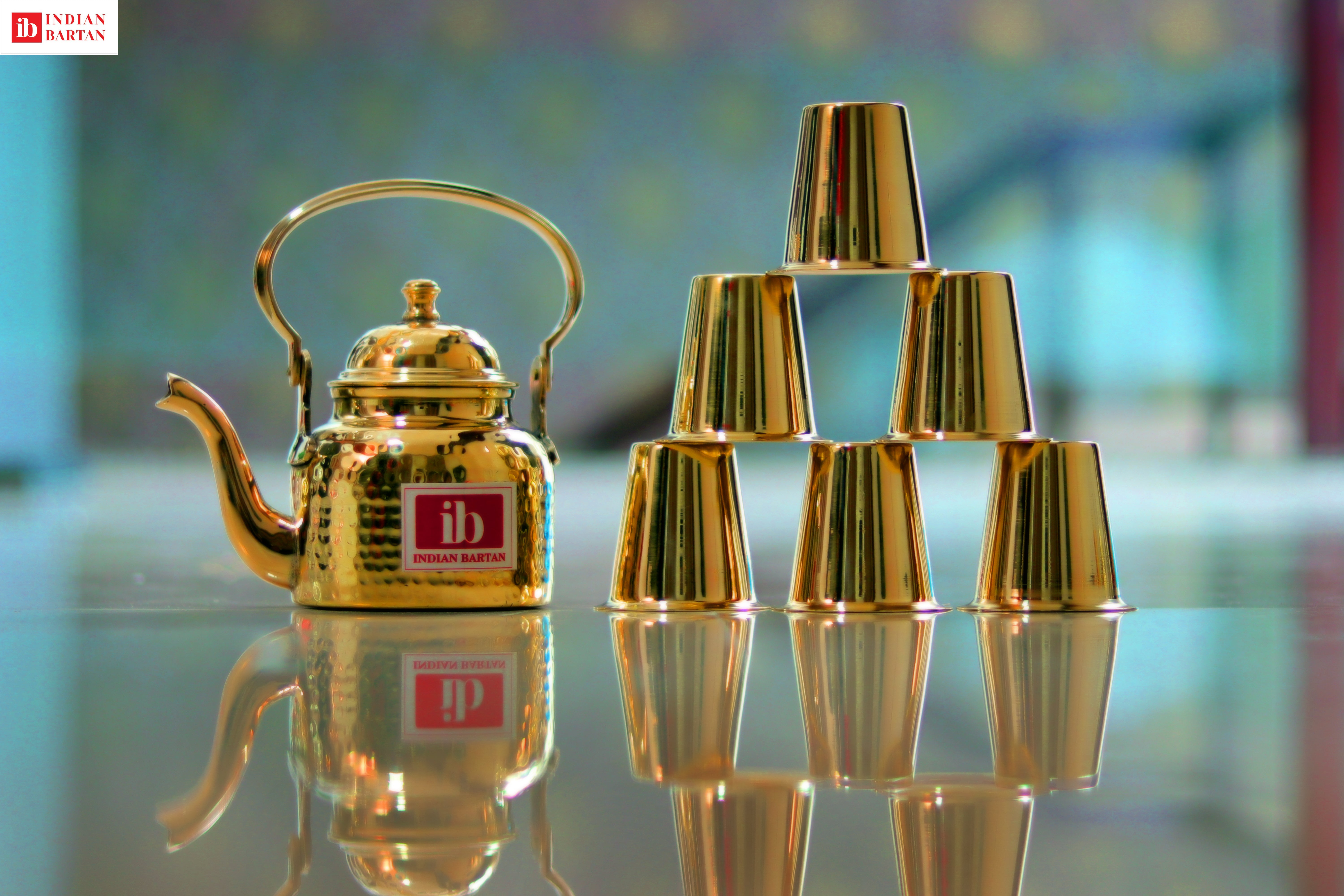 Brass Teapot Set – Indian Bartan