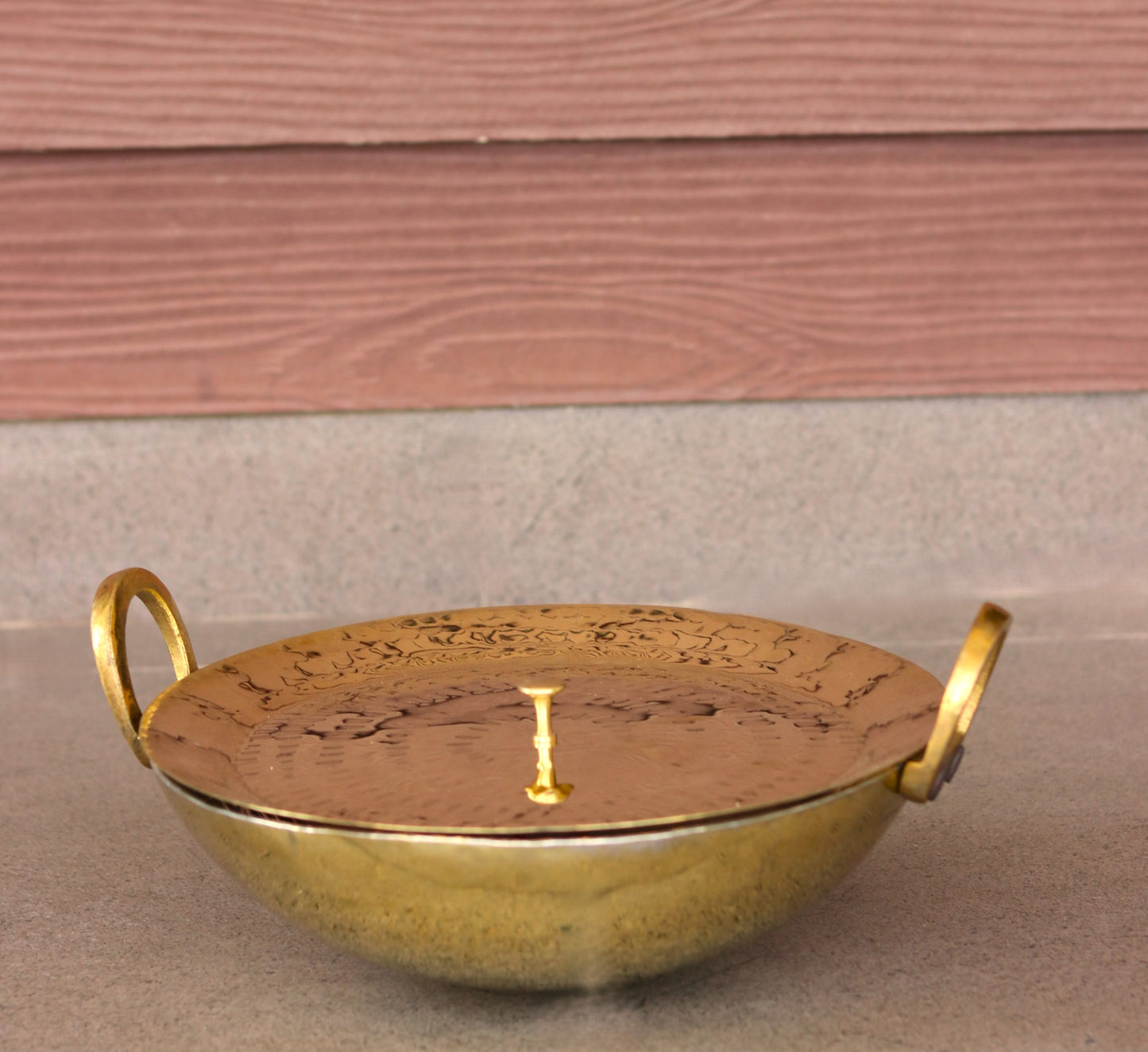 Buy Brass Kadahi | Brass Kadahi with Lid – Indian Bartan