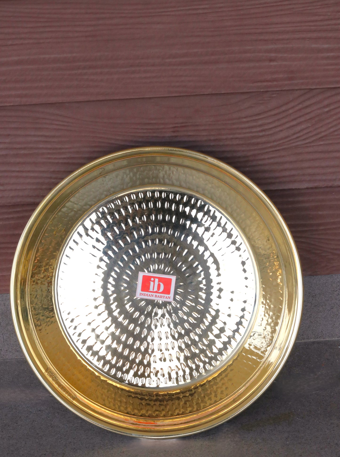 Buy Brass Paraat | Round Brass Paraat | IndianBartan – Indian Bartan