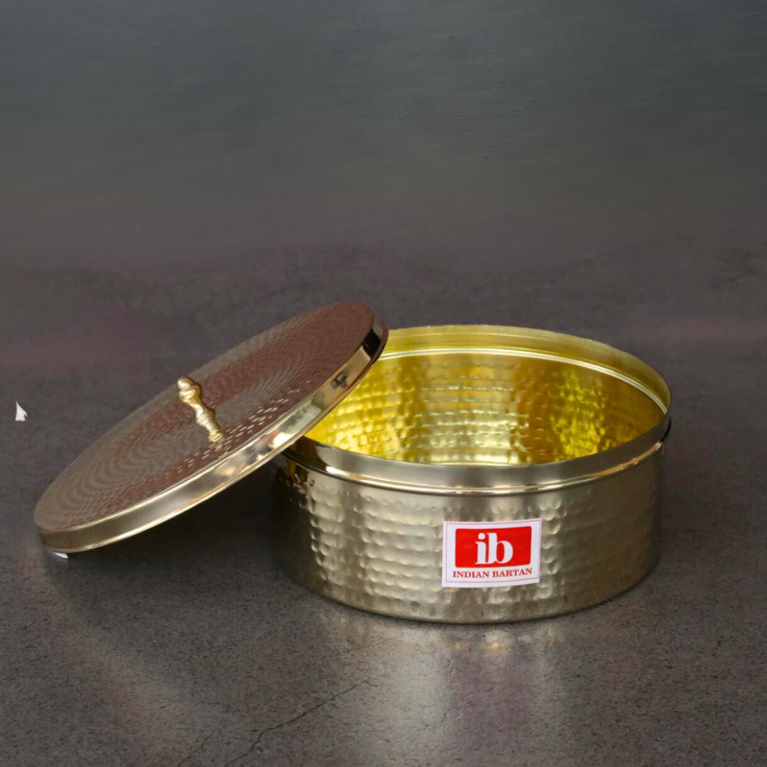 Brass Chapati Box / Roti dabba – Indian Bartan