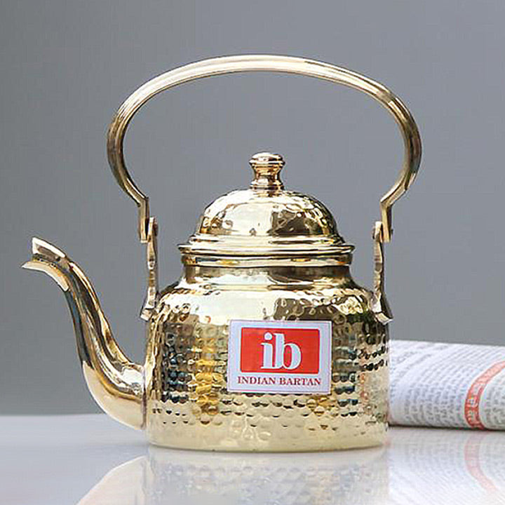 Brass Tea Pot | Brass Kettle – Indian Bartan