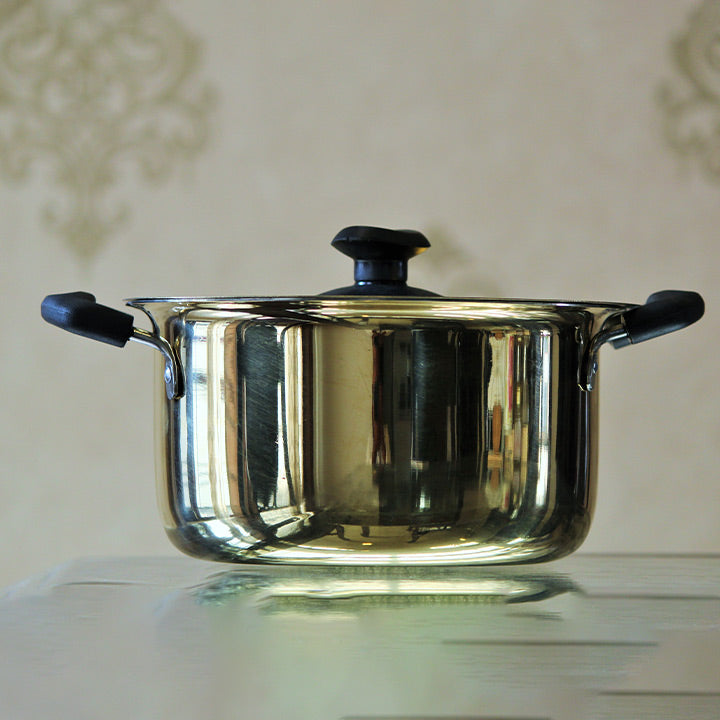 Buy Brass Top Stew Pan With Handle And Lid | IndianBartan – Indian Bartan