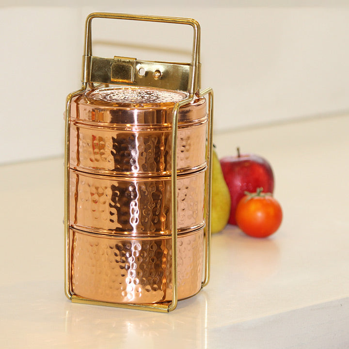 Copper Tiffin Boxes | Tiffin Boxes – Indian Bartan