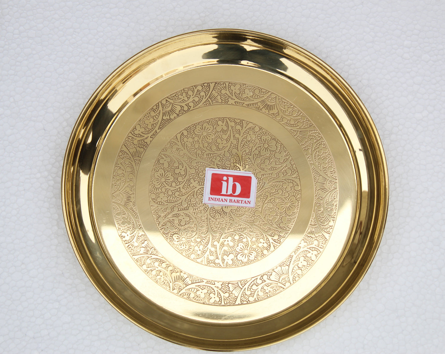 Brass Round Thal – Indian Bartan