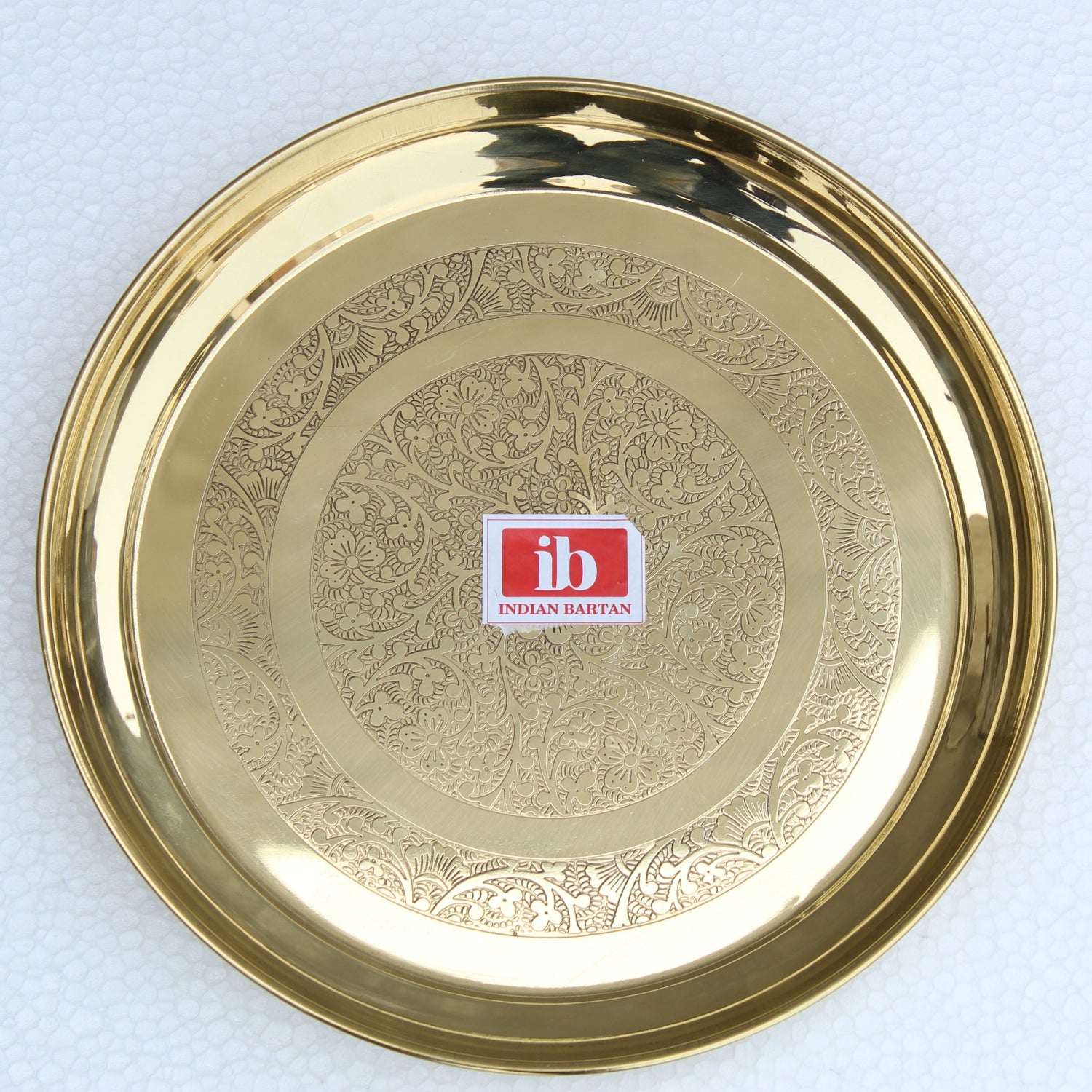 Brass Round Thal – Indian Bartan