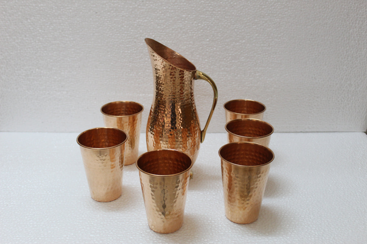 Handcrafted Copper Jug set – Indian Bartan