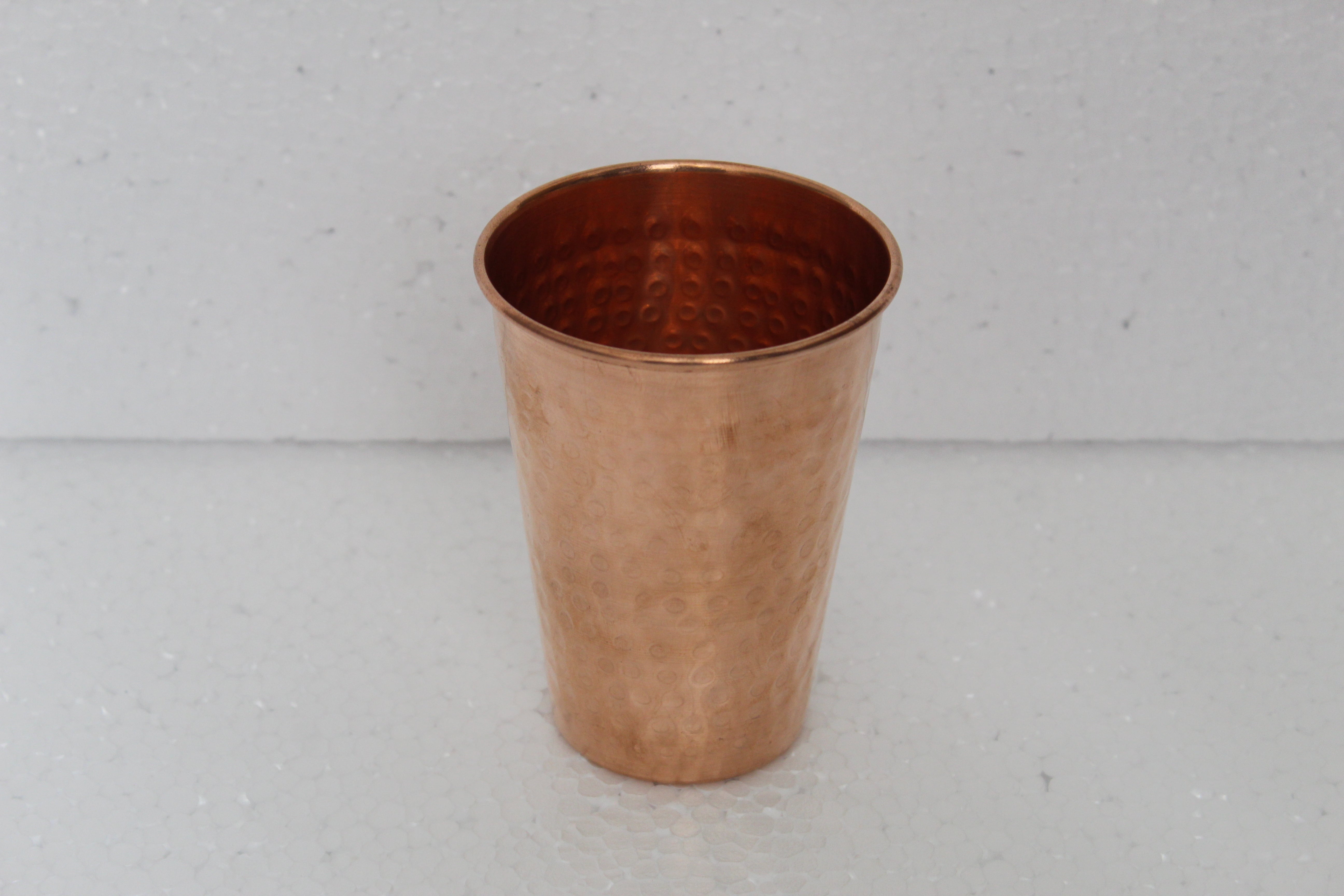 Copper Glass | Hammered Copper Glass | Indian Bartan